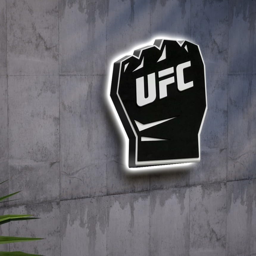 YULUO UFC Fighting MMA LED Neon Sign Wall Art Best Ultimate Fighting ...