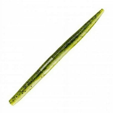 YUM Dinger Soft Plastic Worm 5" Green Pumpkin 8 Count - Walmart.com