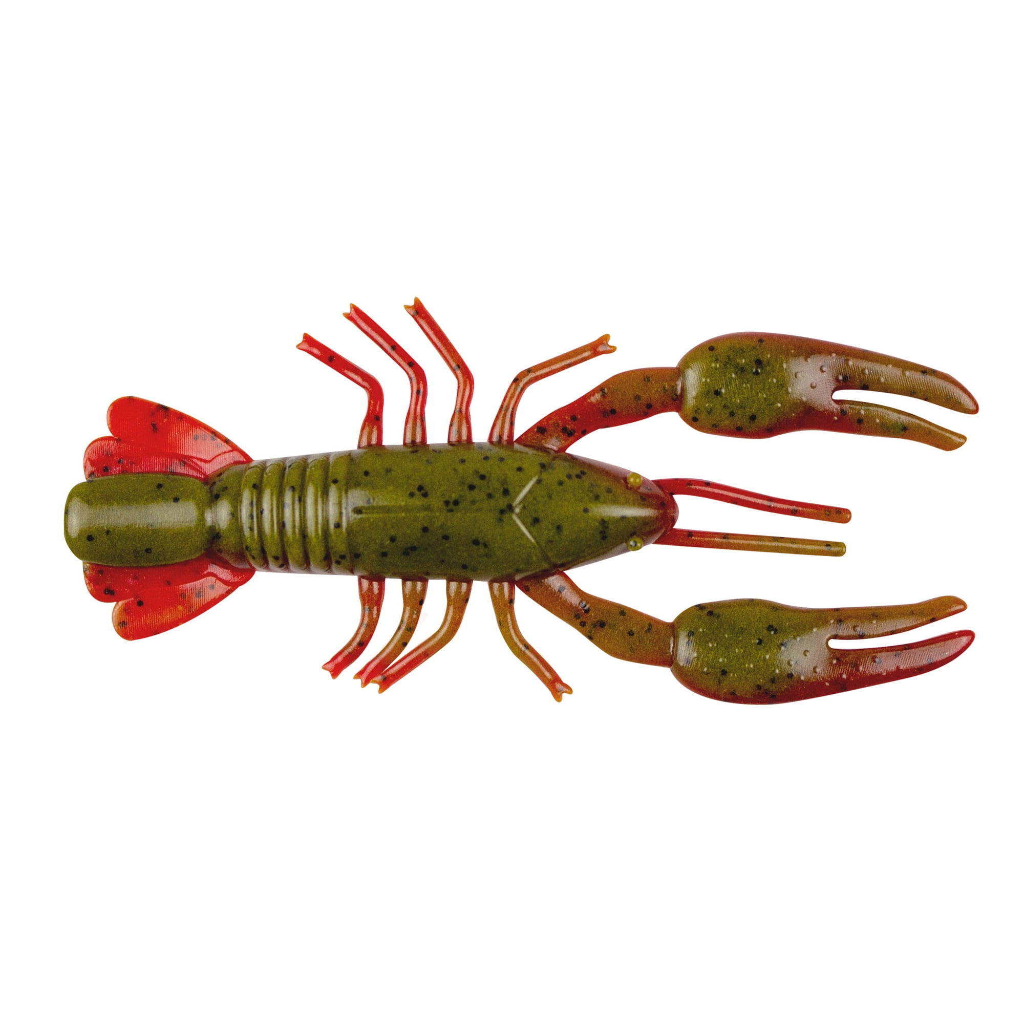 YUM Ned Craw 2 Green Pumpkin Red Fishing Lures - Walmart.com