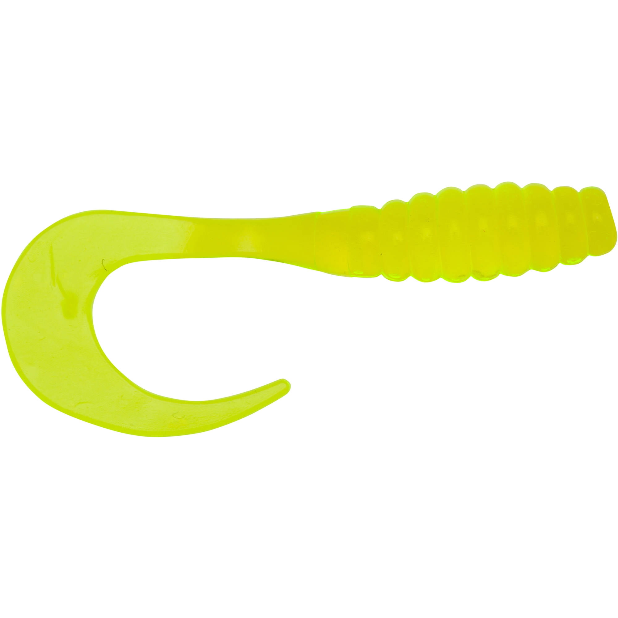 YUM Ribbontail Grub Soft Plastic Chartreuse 3" - Walmart.com