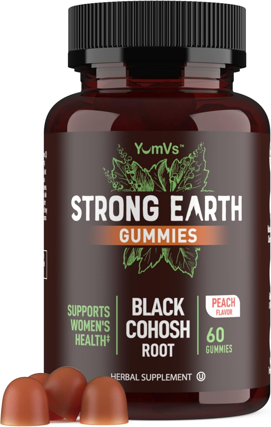 YUM-V’s Strong Earth 50 mg Black Cohosh Root Menopause Relief Hormone ...