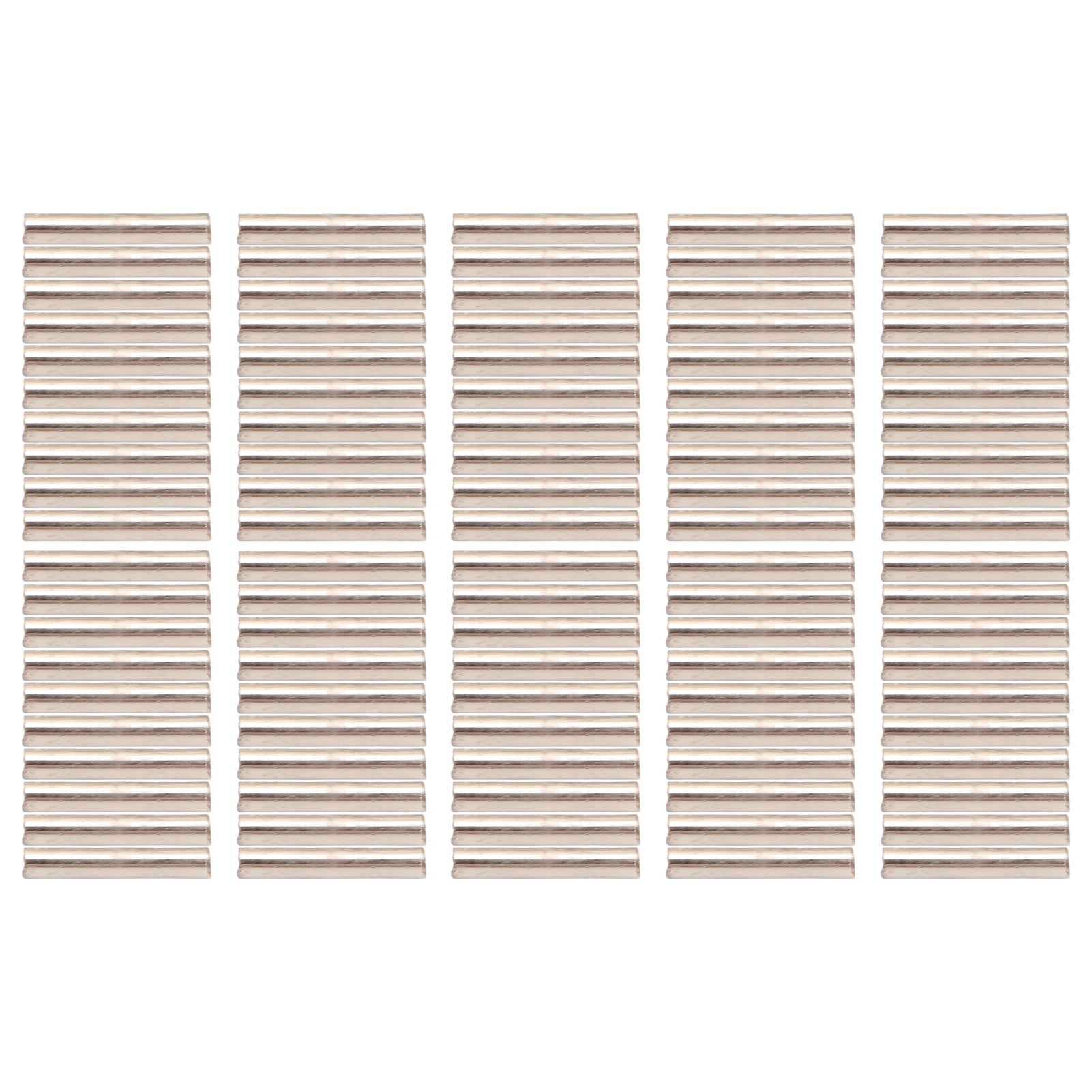 YUMILI 100 Pcs Single Barrel Crimp Sleeves Kit Stainless Steel Barrel ...