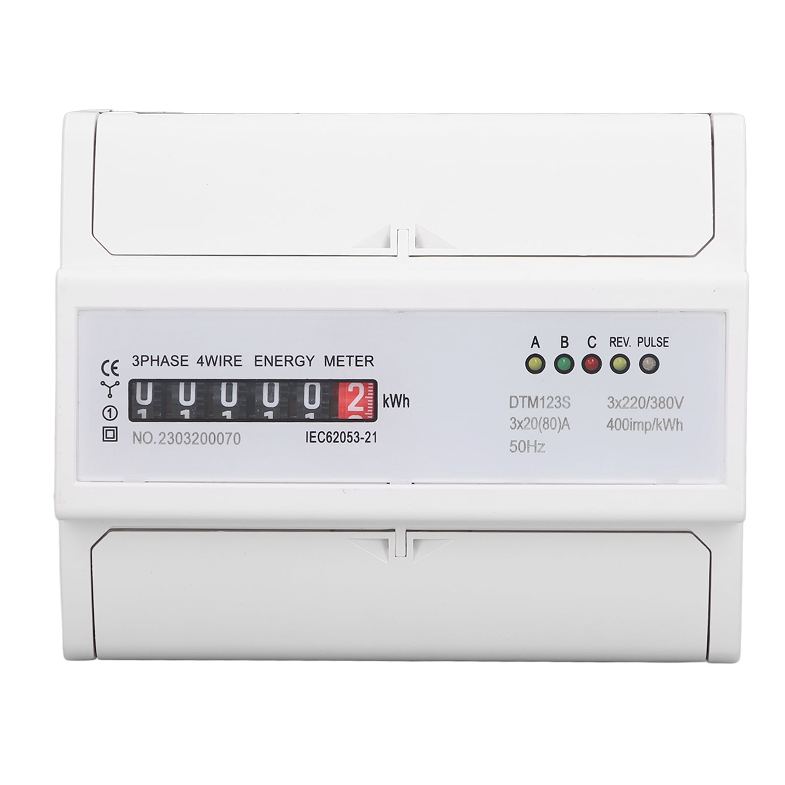 YUMILI 3-Phase Electric Meter, 7P Digital Electrical Energy Meter, 3 ...
