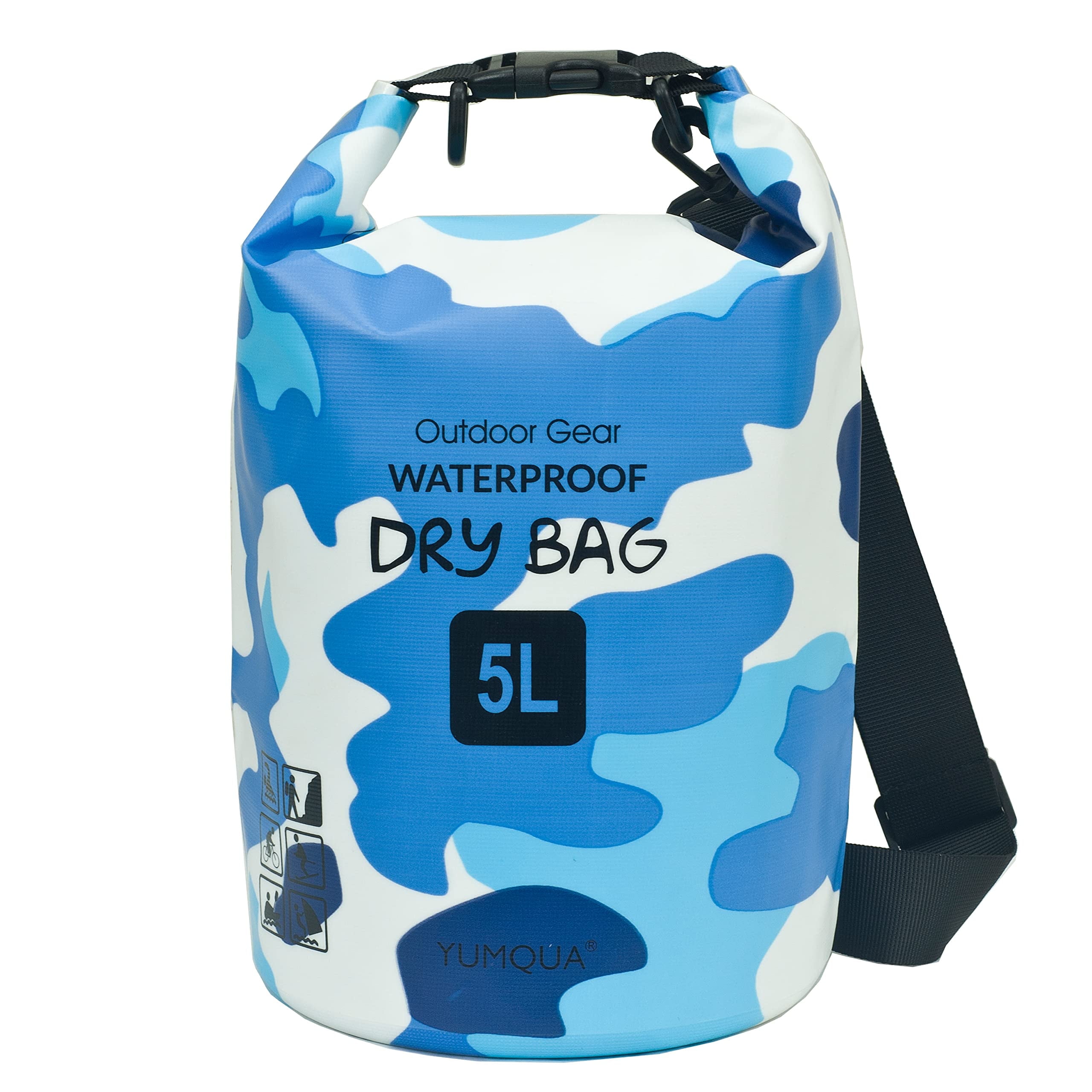 YUMQUA Waterproof Dry Bag Backpack, 30L, Suitable for Water Sports ...