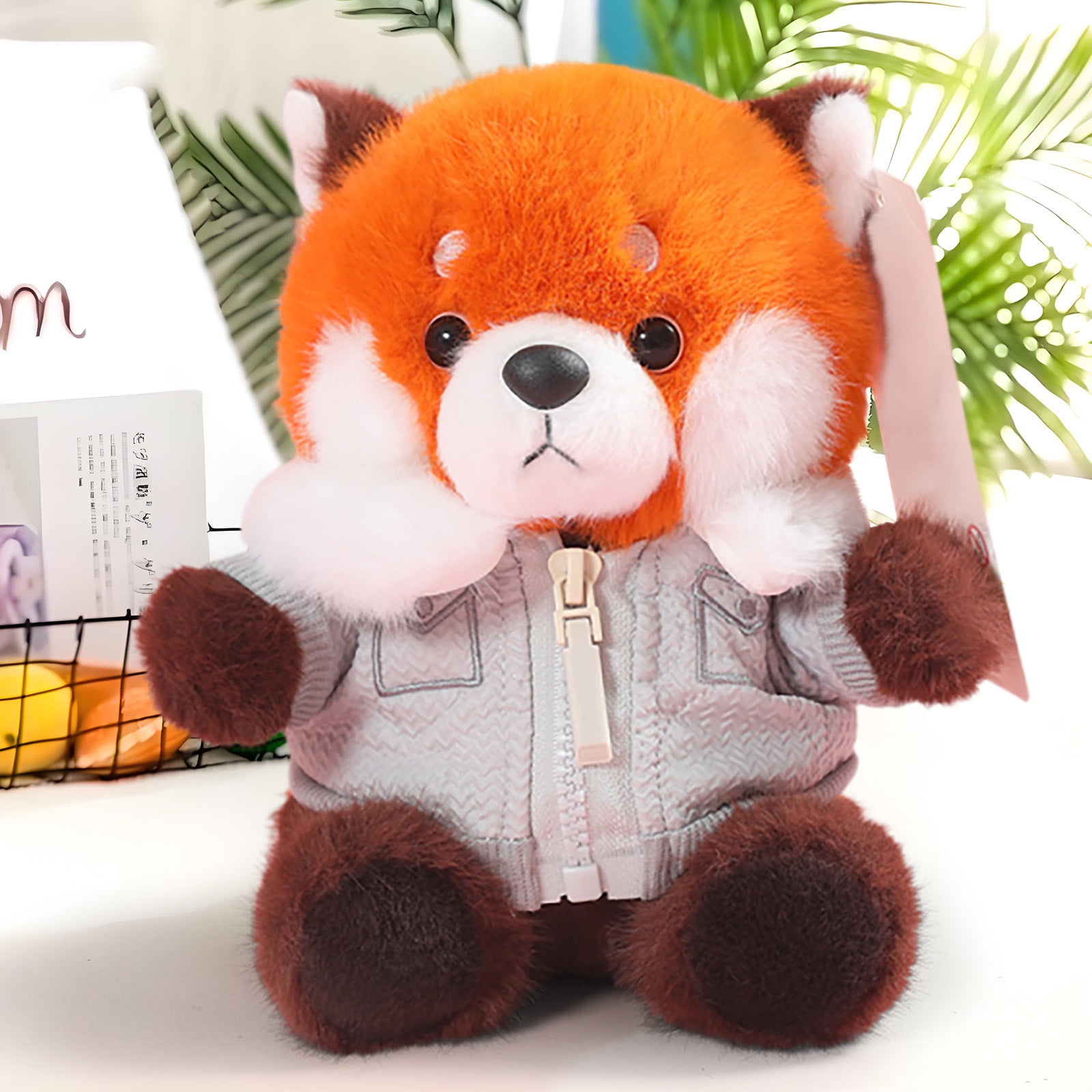 YUNAFFT Big Red Panda Stuffed Animal Panda Plushie Red Panda Plush Toy ...