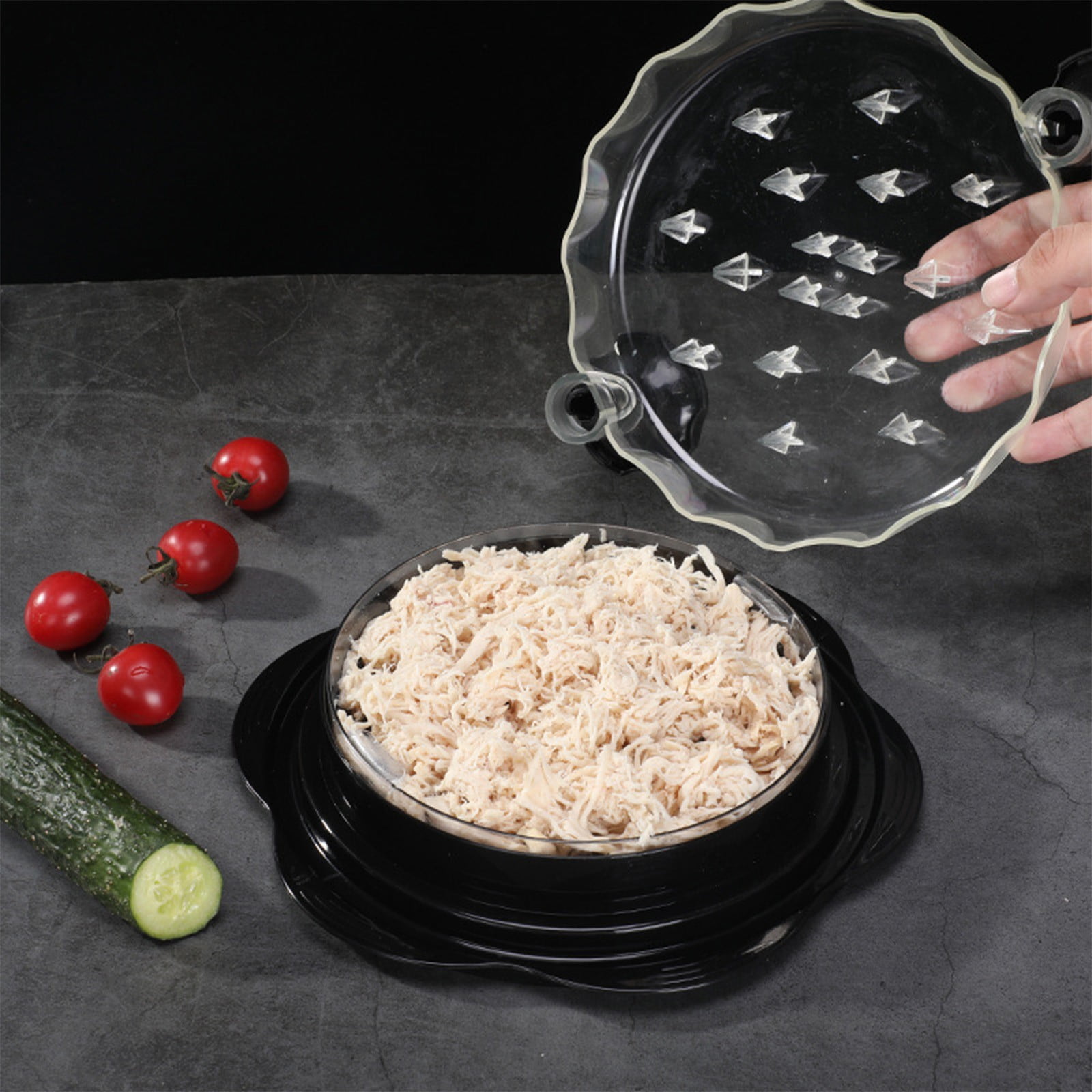 YUNAFFT Chicken Shredder Machine, Shredding Tool Twist Meat Shredder ...