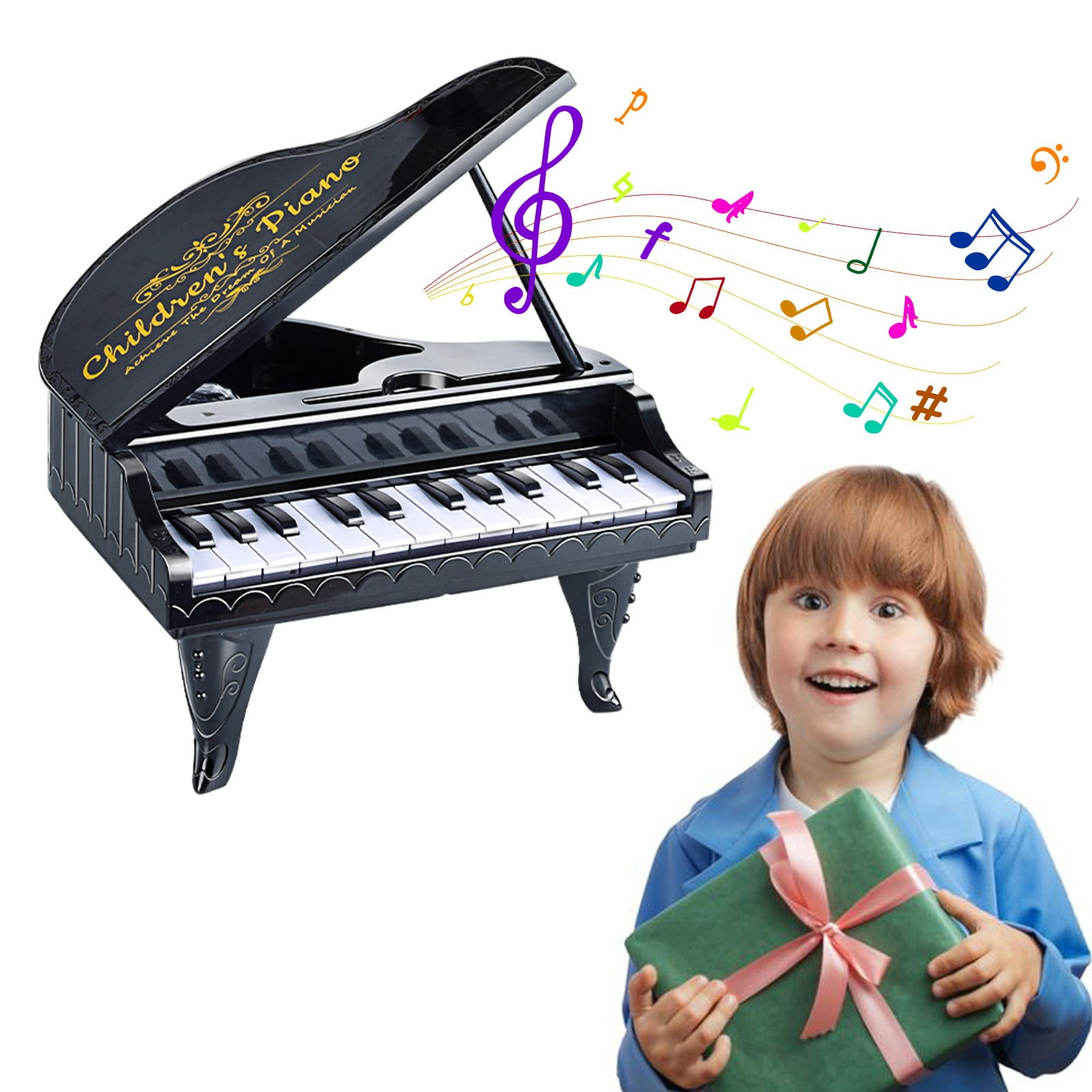 YUNAFFT Children’s Piano Toy, Miniature Piano，24 Keys Keyboard ...