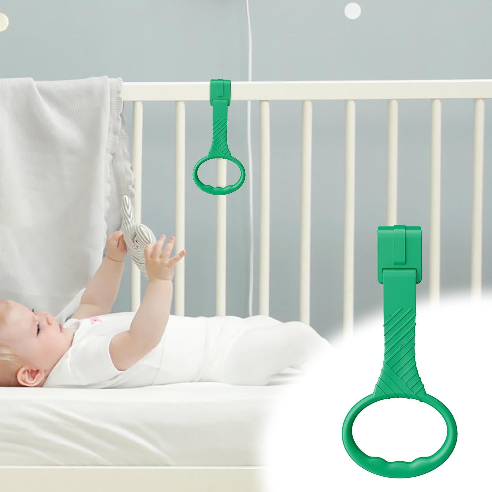 YUNAFFT Crib Hook Baby Plastic Pull Ring Creative Teaching Stroller ...