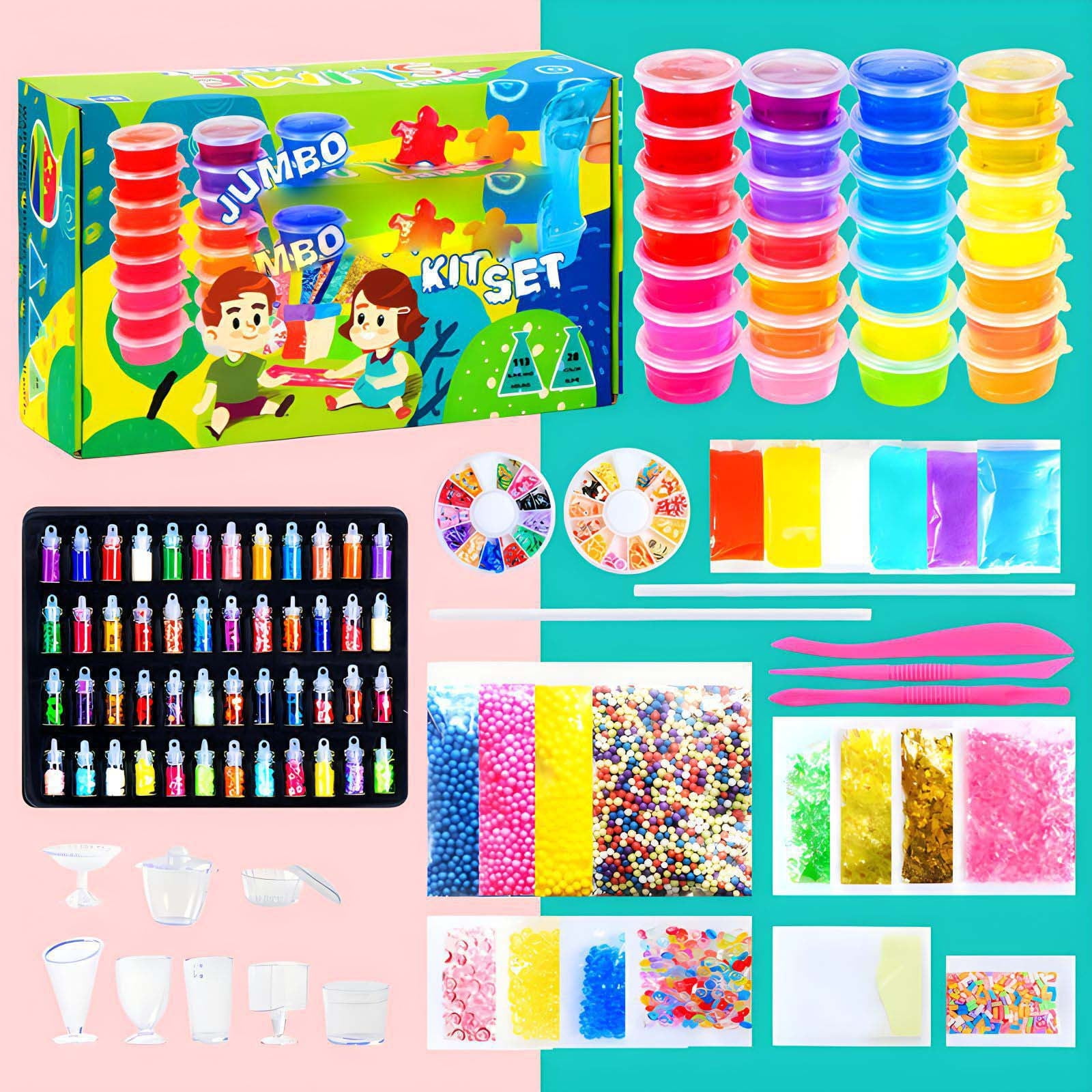 YUNAFFT DIY Slime Making Kit - Birthday Ide. Ultimate Slime Supplies ...