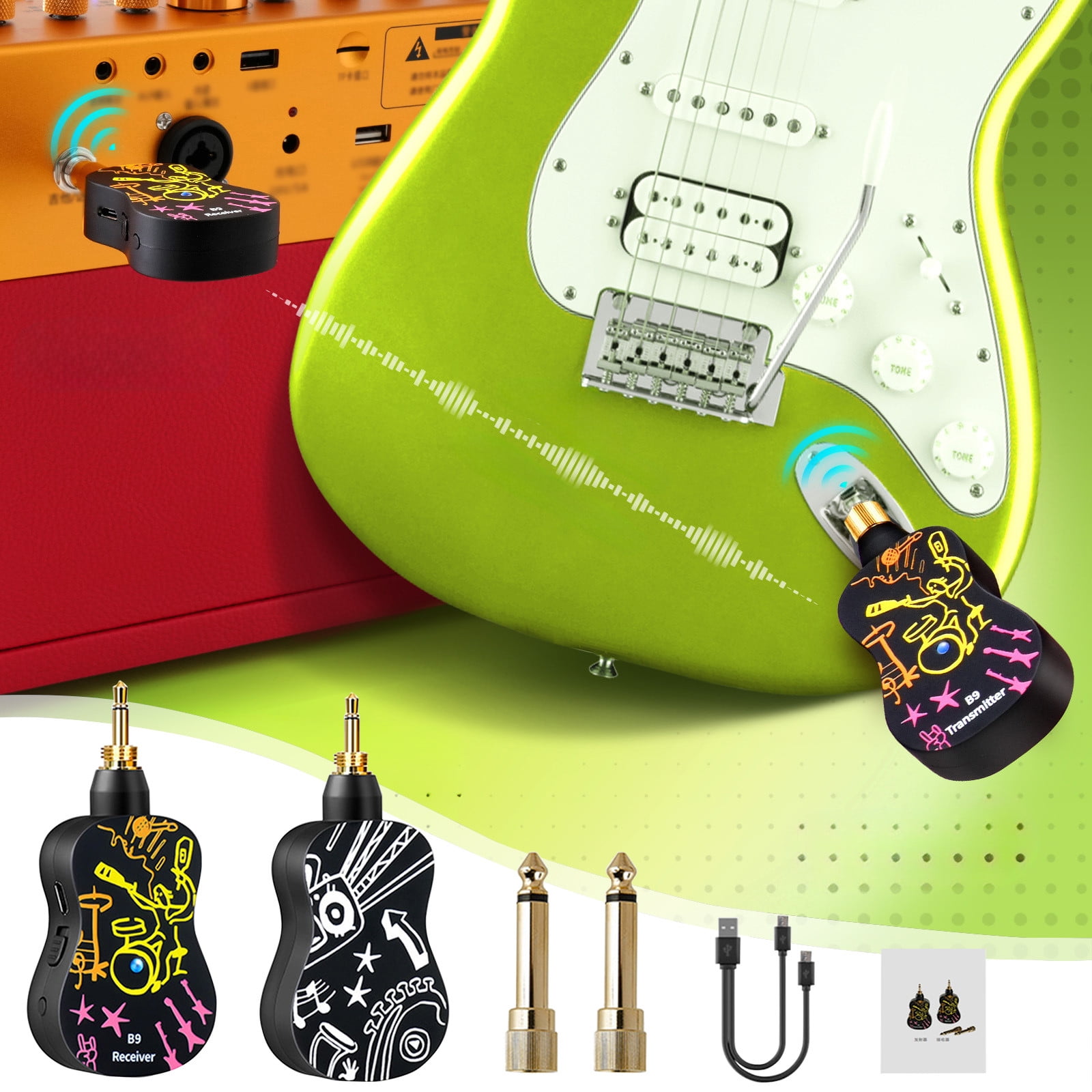 YUNAFFT Electronic Musical Instrument Device Wireless Receiver And ...