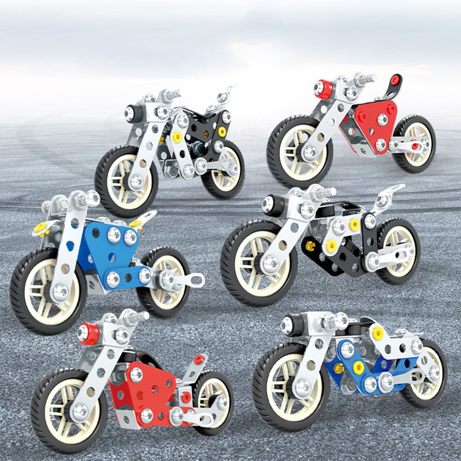 YUNAFFT Fun Erector Set Motorcycle, Building Projects Toys for Kids 8 9 ...