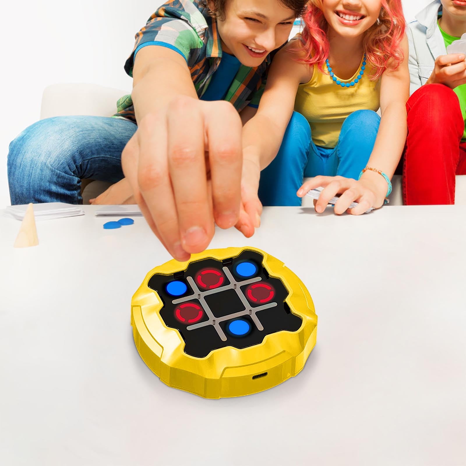 YUNAFFT Funny Handheld Tic Tac Toe Game, Multicolor Portable Tic Tac ...