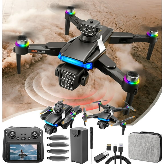 Gray Brushless Motor Drone With 1080P Esc Camera And 4.9 Inch Screen ...