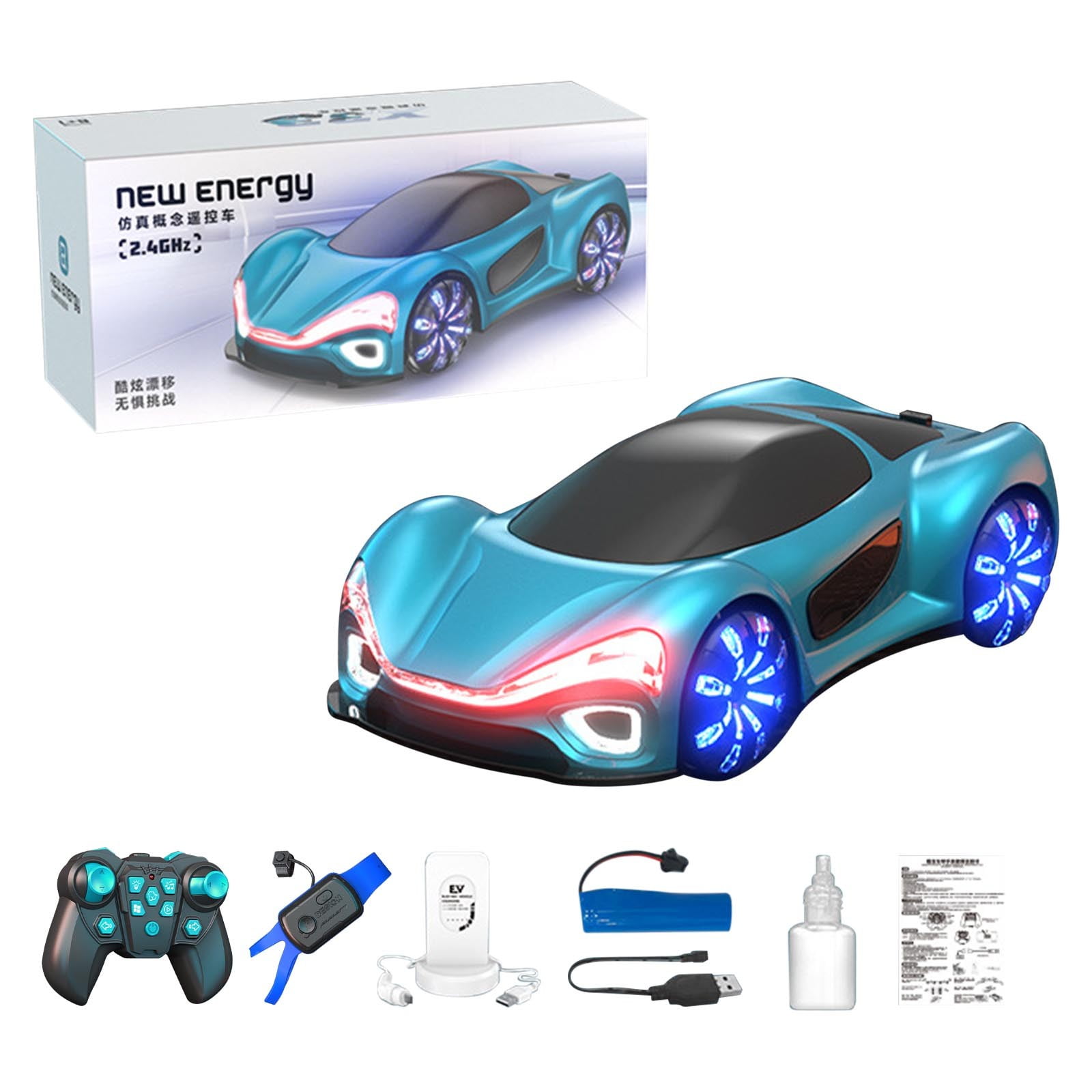 YUNAFFT Gesture Sensing Remote Control Car, Rechargeable Remote Control ...