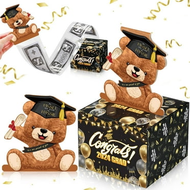 2024 Graduation Money Box for Cash,White Surprise Box Explosion Gift ...