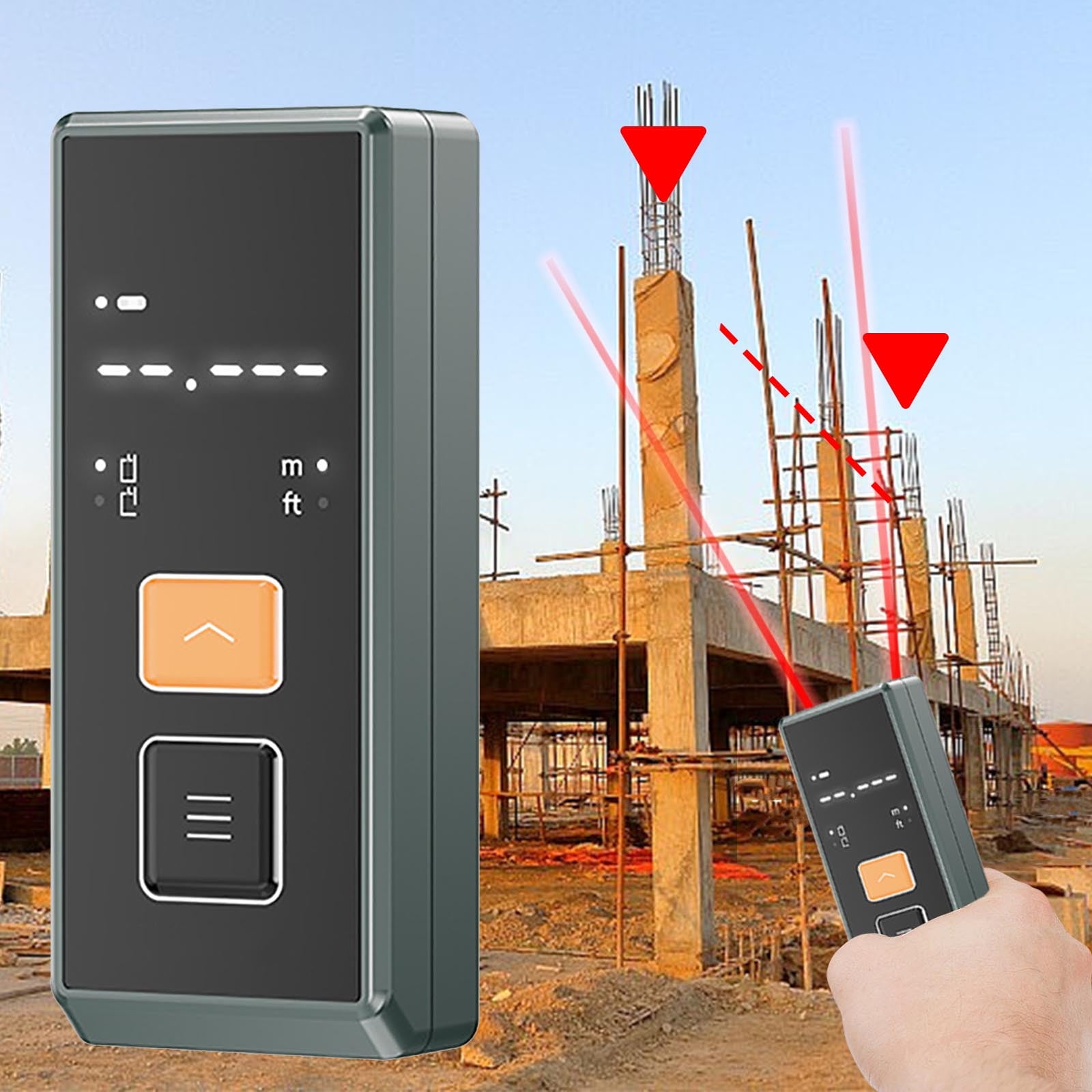 YUNAFFT Handheld Laser Distance Meter,Laser Measurement Tool,40/50/70 ...