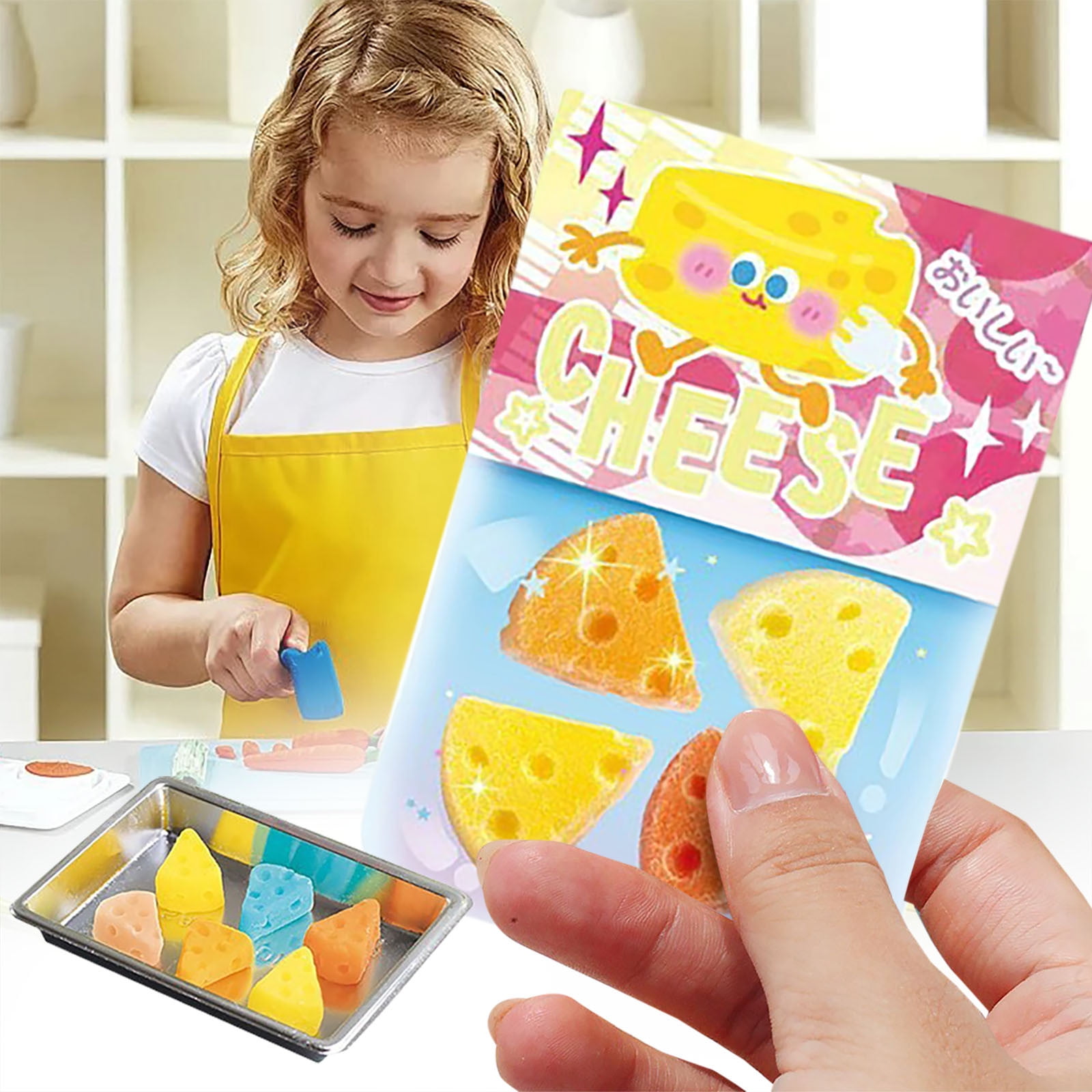 YUNAFFT Handmade DIY Paint Your Own Cat Cheese Taiyaki Squishies Kit ...