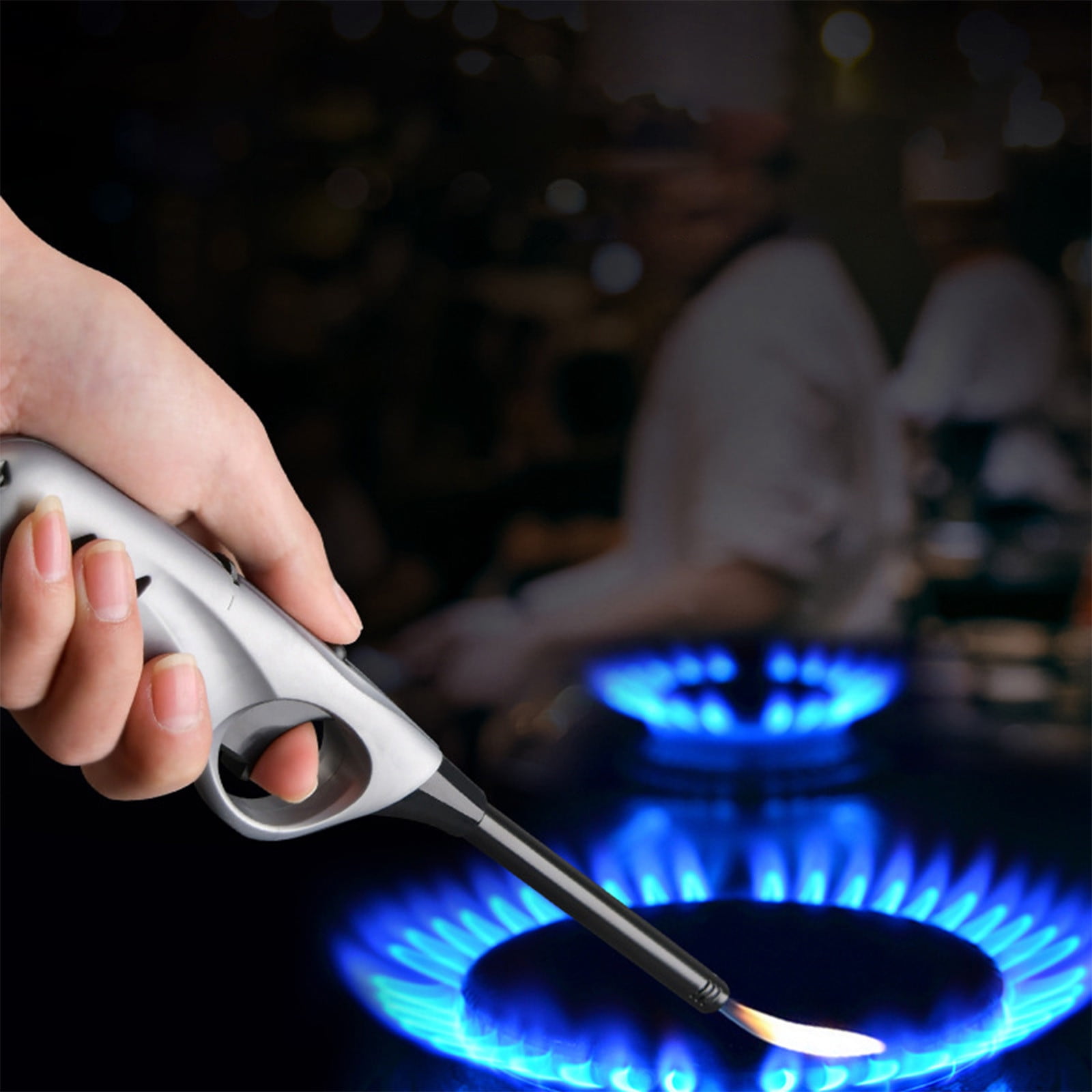 YUNAFFT Kitchen Gas Stove Extended Lighter,Handy Refillable Igniter ...