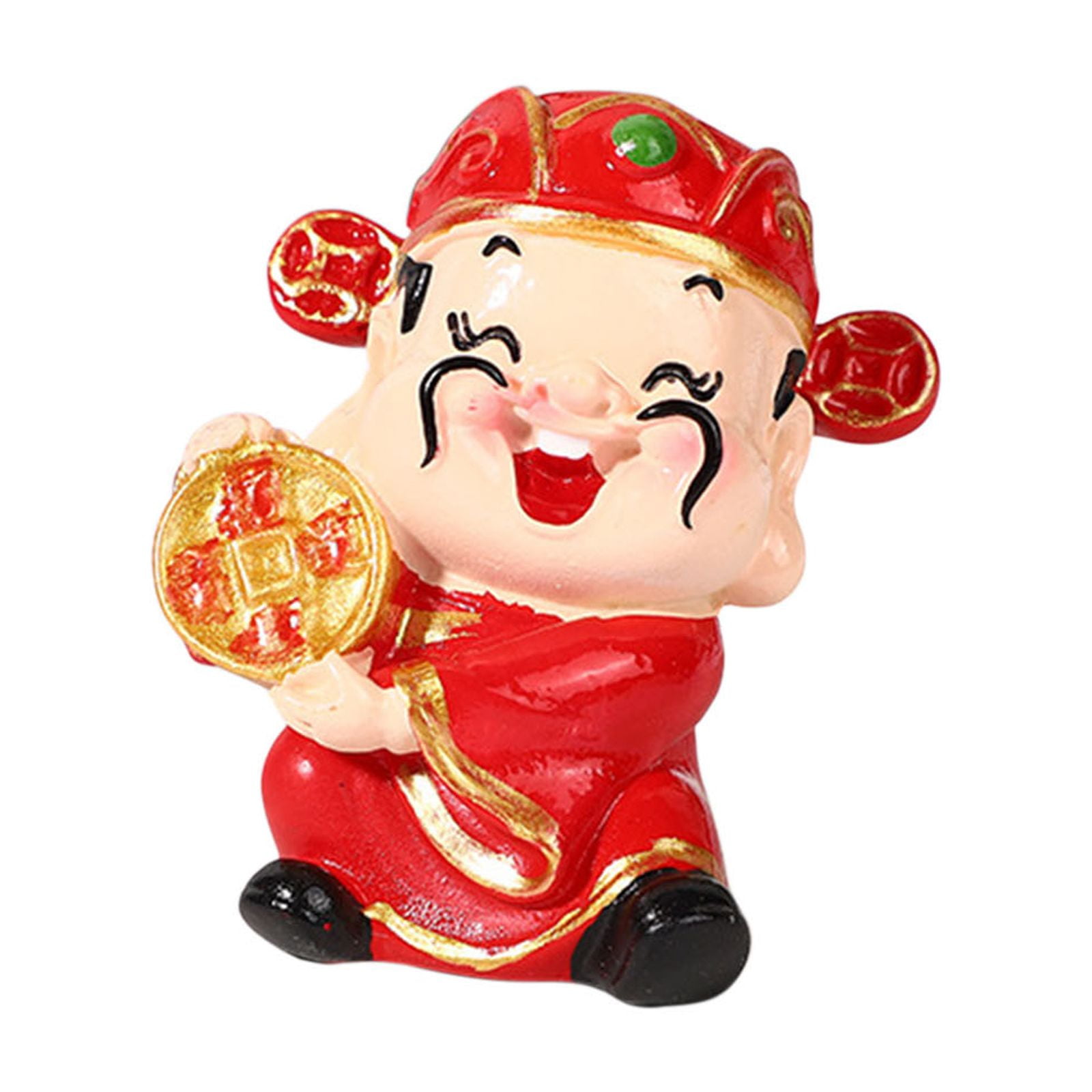 YUNAFFT Mini CAI Shen Statue, Small Caishen Statue - God of Wealth, God ...