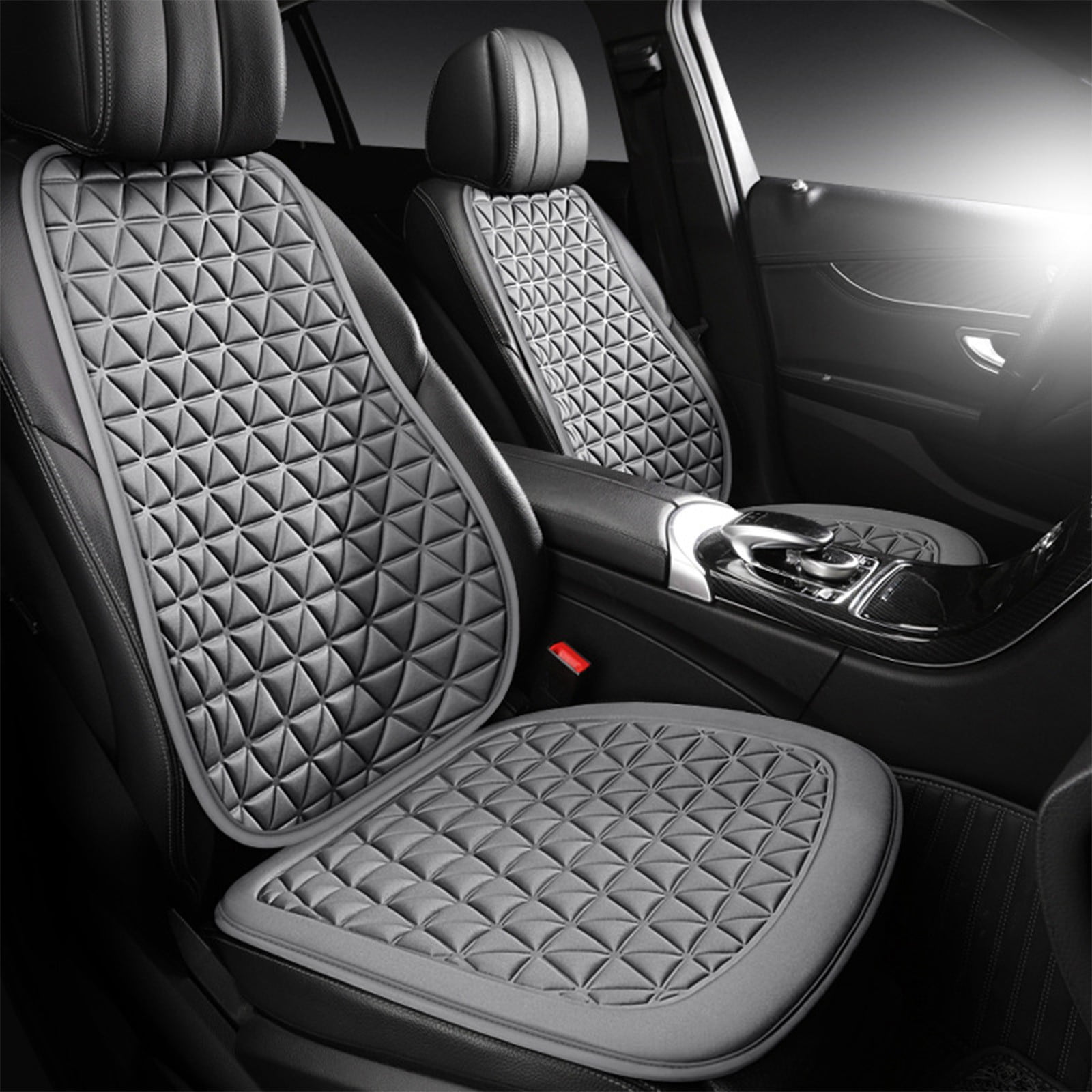 YUNAFFT PU Car Seat Covers Protectors for Front Seats, with Partial ...
