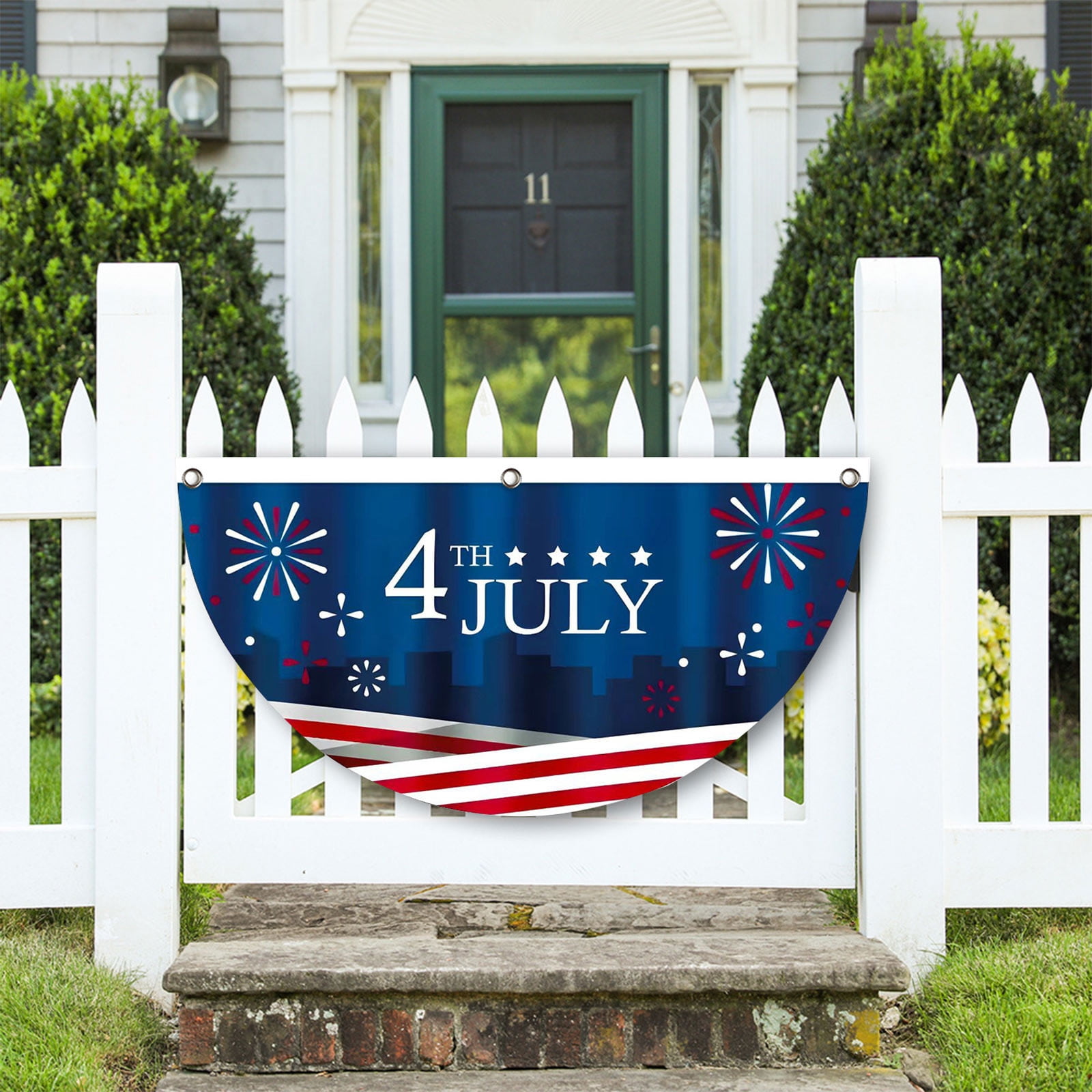 YUNAFFT Party Backdrop Patriotic Sign Banner Independence Day Theme ...
