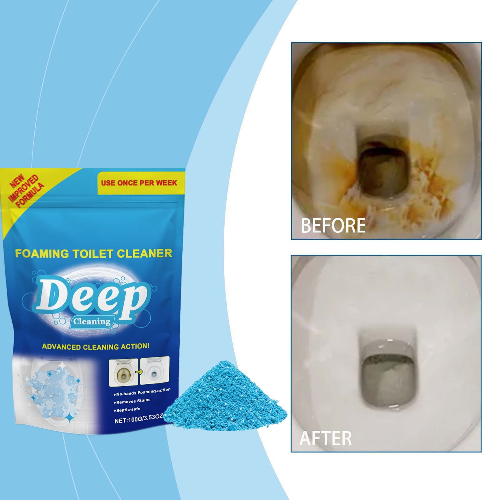 YUNAFFT Toilet Cleaner, Toilet Bowl Cleaner Toilets Cleane, Self ...