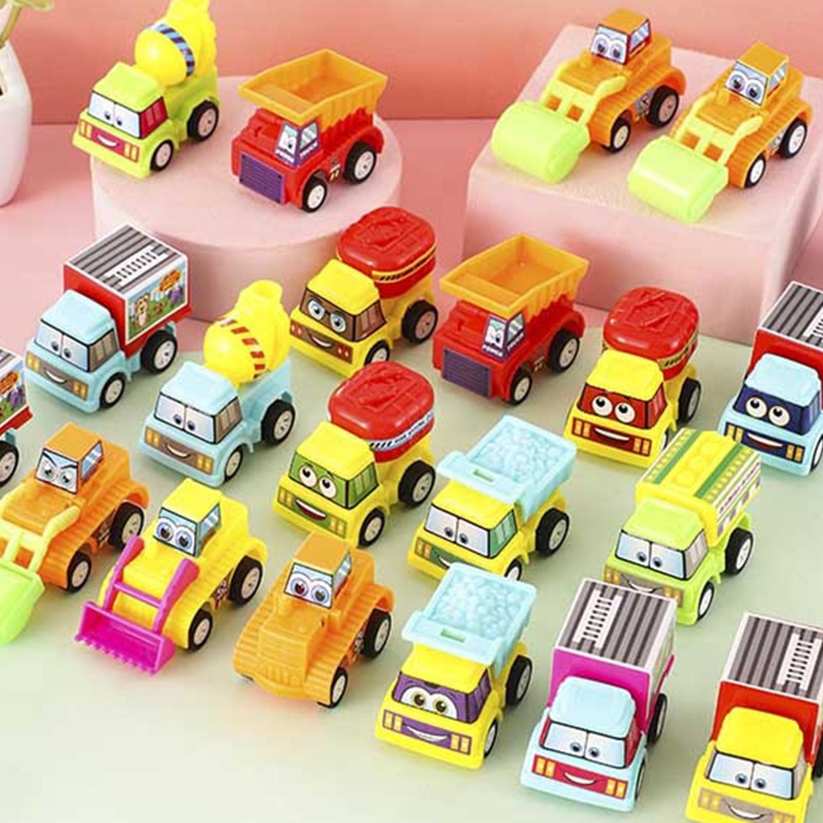 YUNAFFT Toy Cars For Kids Random Construction Toys Mini Excavator Tow ...
