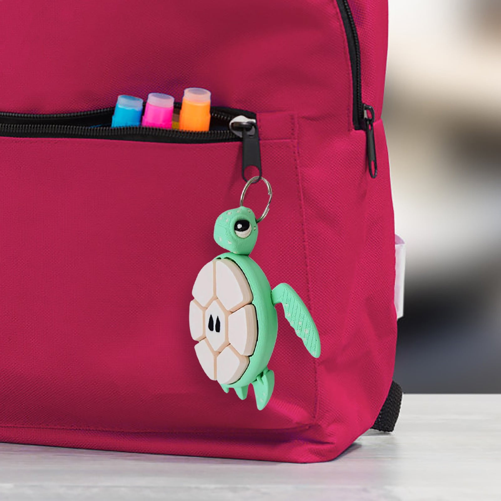 YUNAFFT Turtle Fidget Clickers - Fruit Series Desktop and Keychains ...