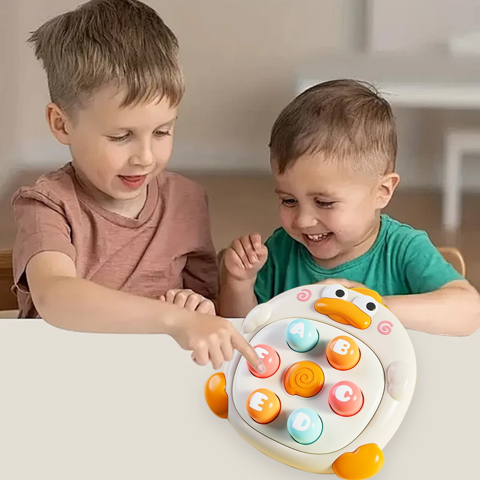 YUNAFFT Whack Mole Game Toys - Cartoon Duck Interactive Pounding Toy ...