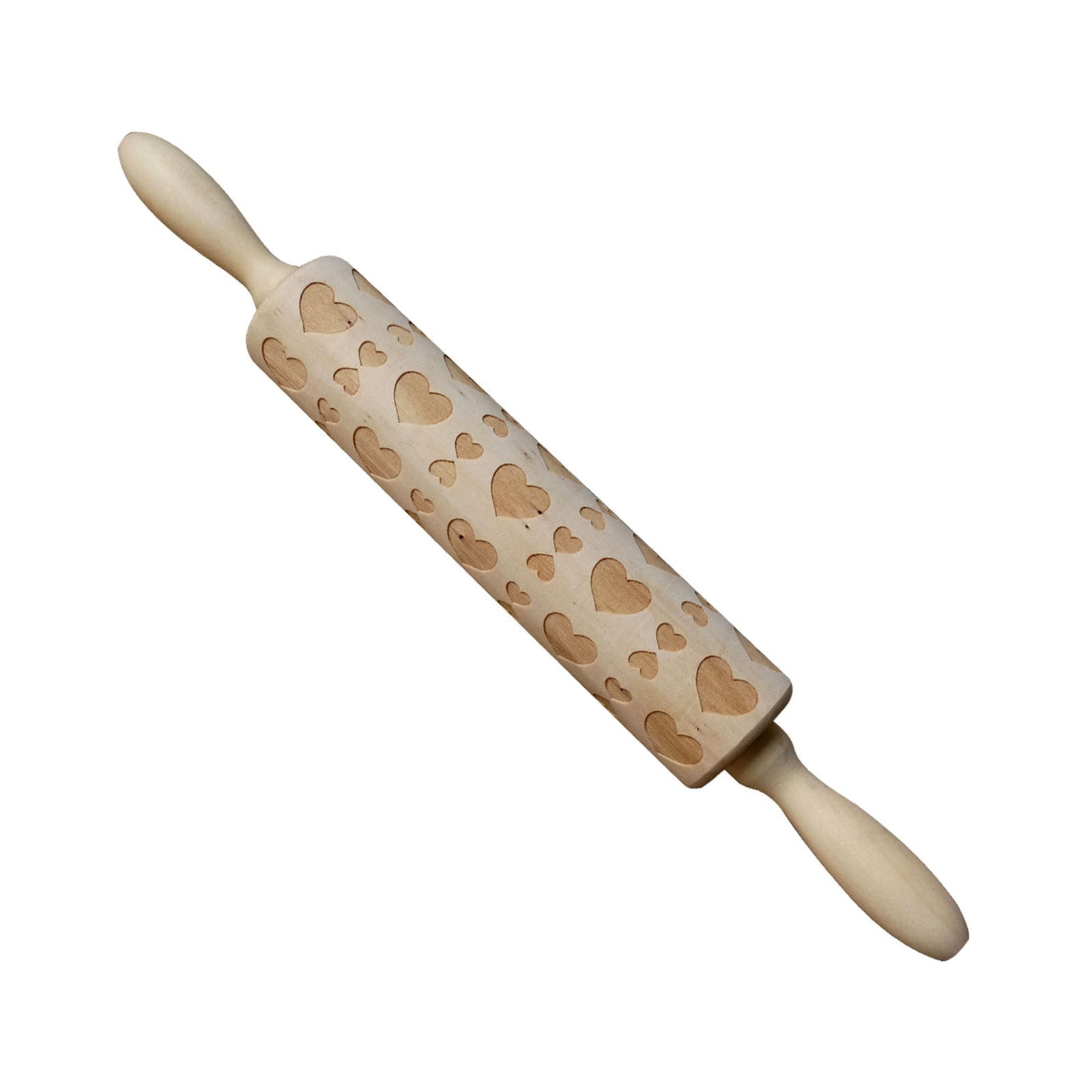 YUNAFFT Wooden Rolling Pin for Baking, Pizza Roller Spikes Wooden ...