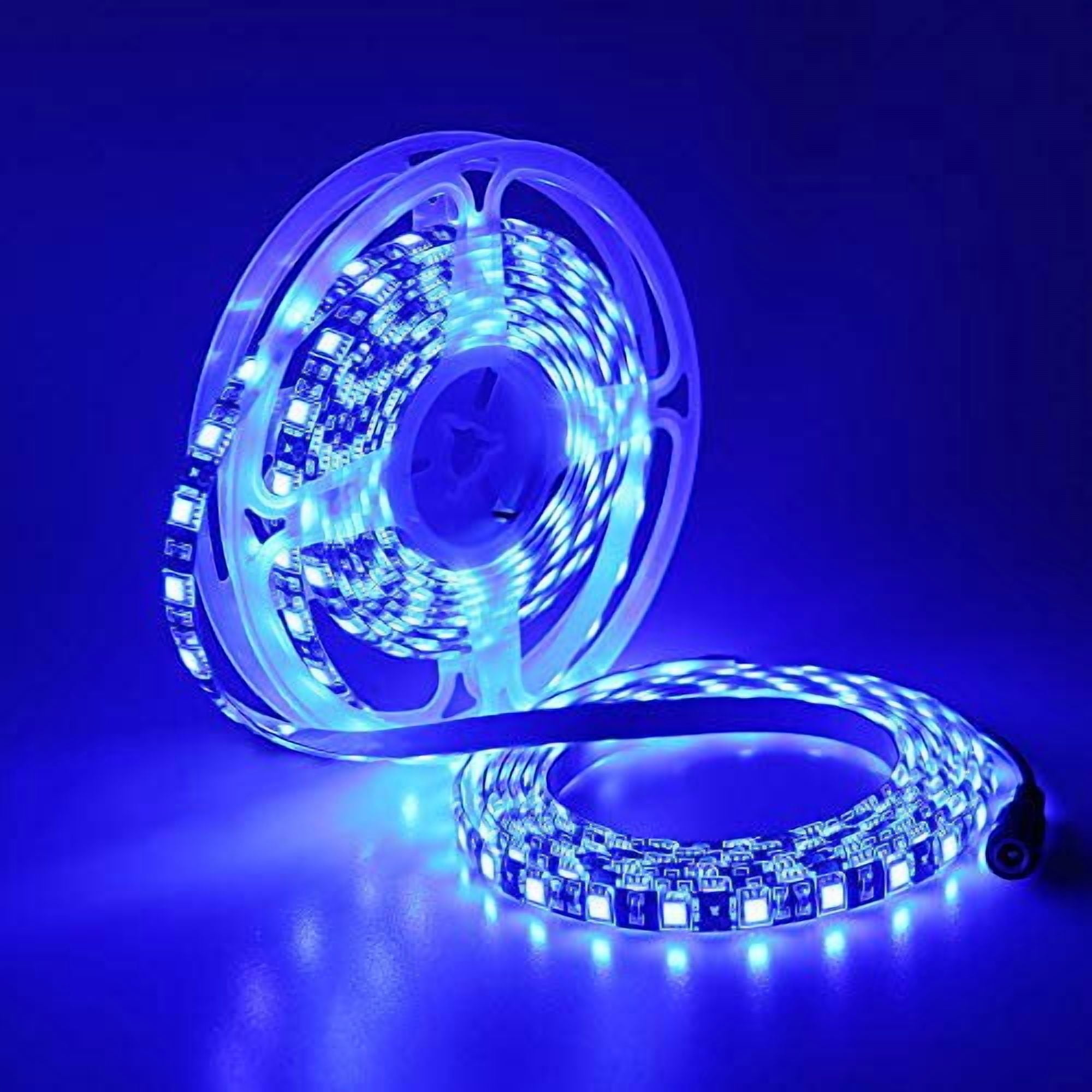 YUNBO LED Strip Light Blue 460-465nm, 16.4ft/5m 300 Units Cuttable SMD ...