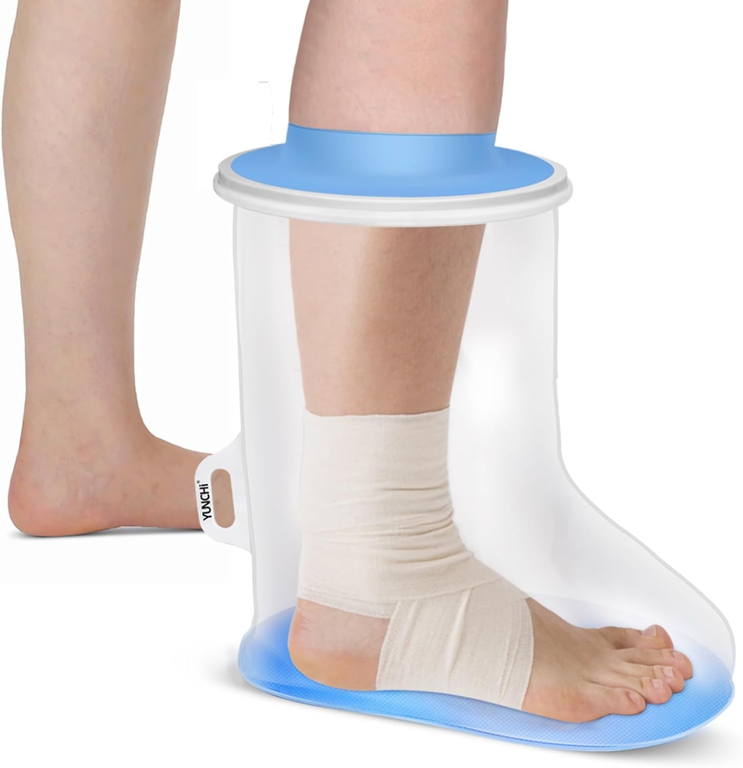 "YUNCHI Waterproof Foot Cover for Shower, Silicone Seal, Slip Resistant ...