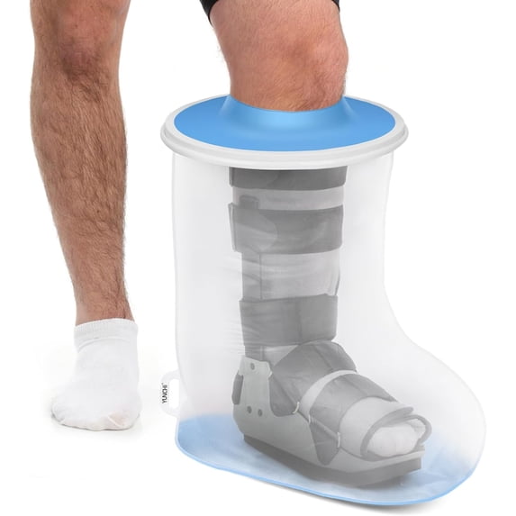 YUNCHI Extra Wide Waterproof Leg Cast Cover for Shower, Reusable TPU ...