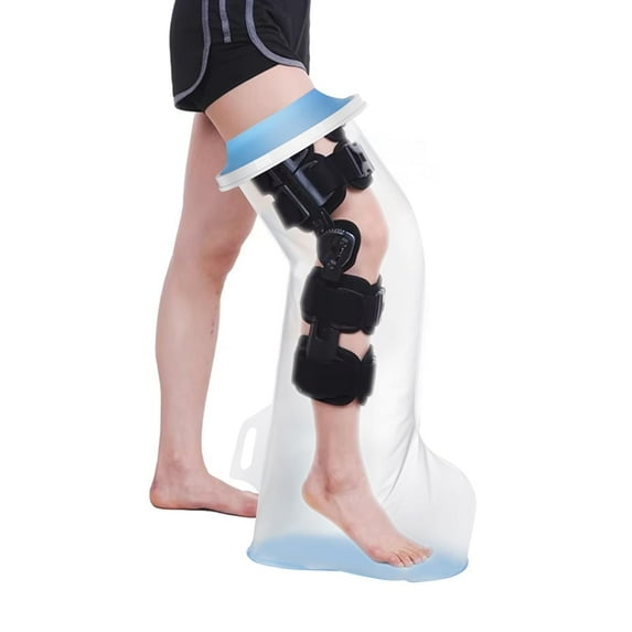 Zolife Waterproof Extra Wide Full Leg Cast Cover Reusable for Shower ...