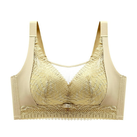 YUNCITY Bras For Women Full Coverage Seamless Underwire Support Comfort ...