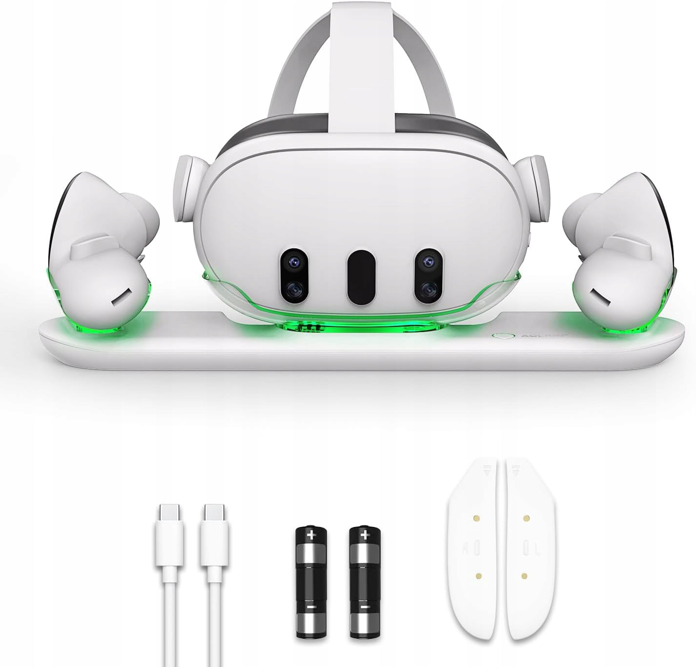 YUNLAZA Charging Dock for Meta Quest 3,VR Headset Controller Charging ...