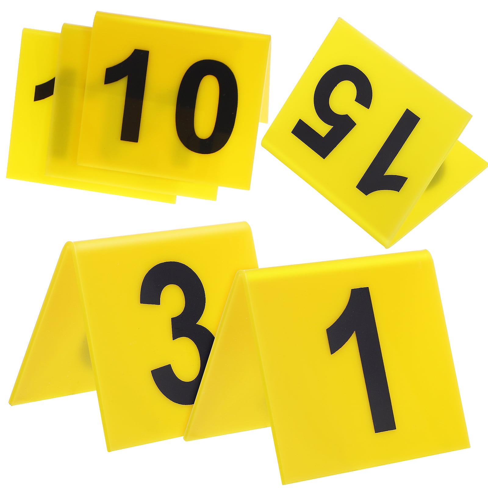 YUNLIGHTS Yellow Evidence Markers for Marking Use Sturdy Plastic ...