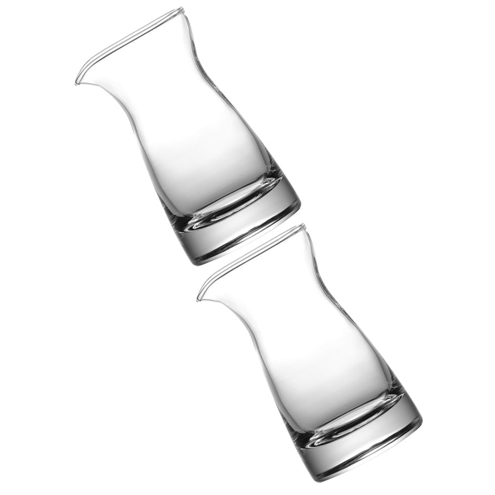 YUNLIGHTS 2pcs Glass Milk Jugs Milk Pitcher Creamer Pitcher Kitchen ...