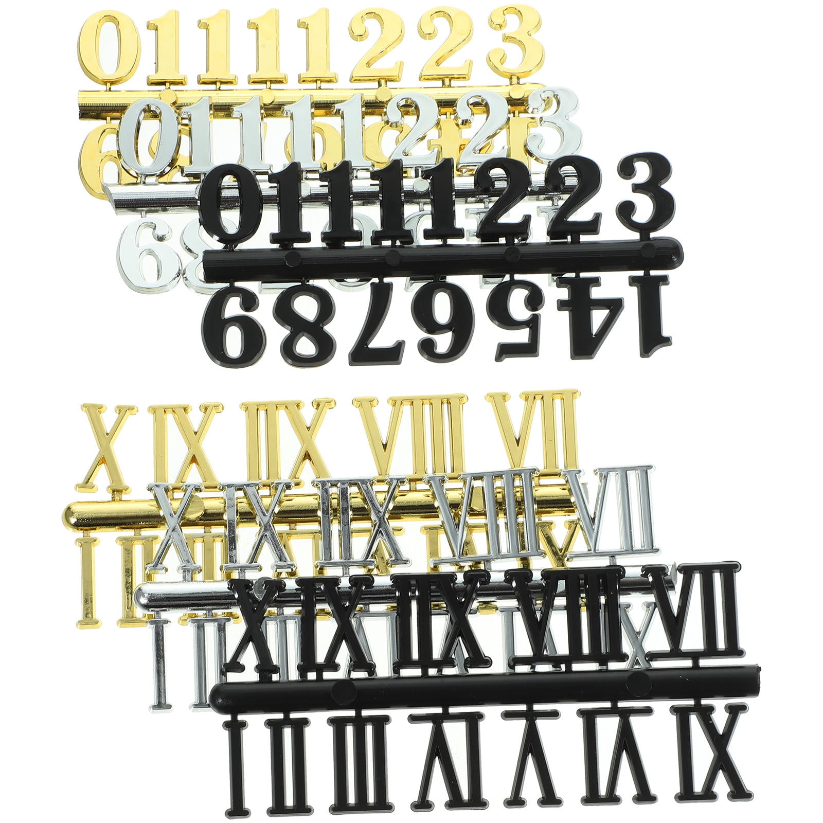 YUNLIGHTS Diy Clock Numerals Supplies Assorted Color For Wall Clock ...
