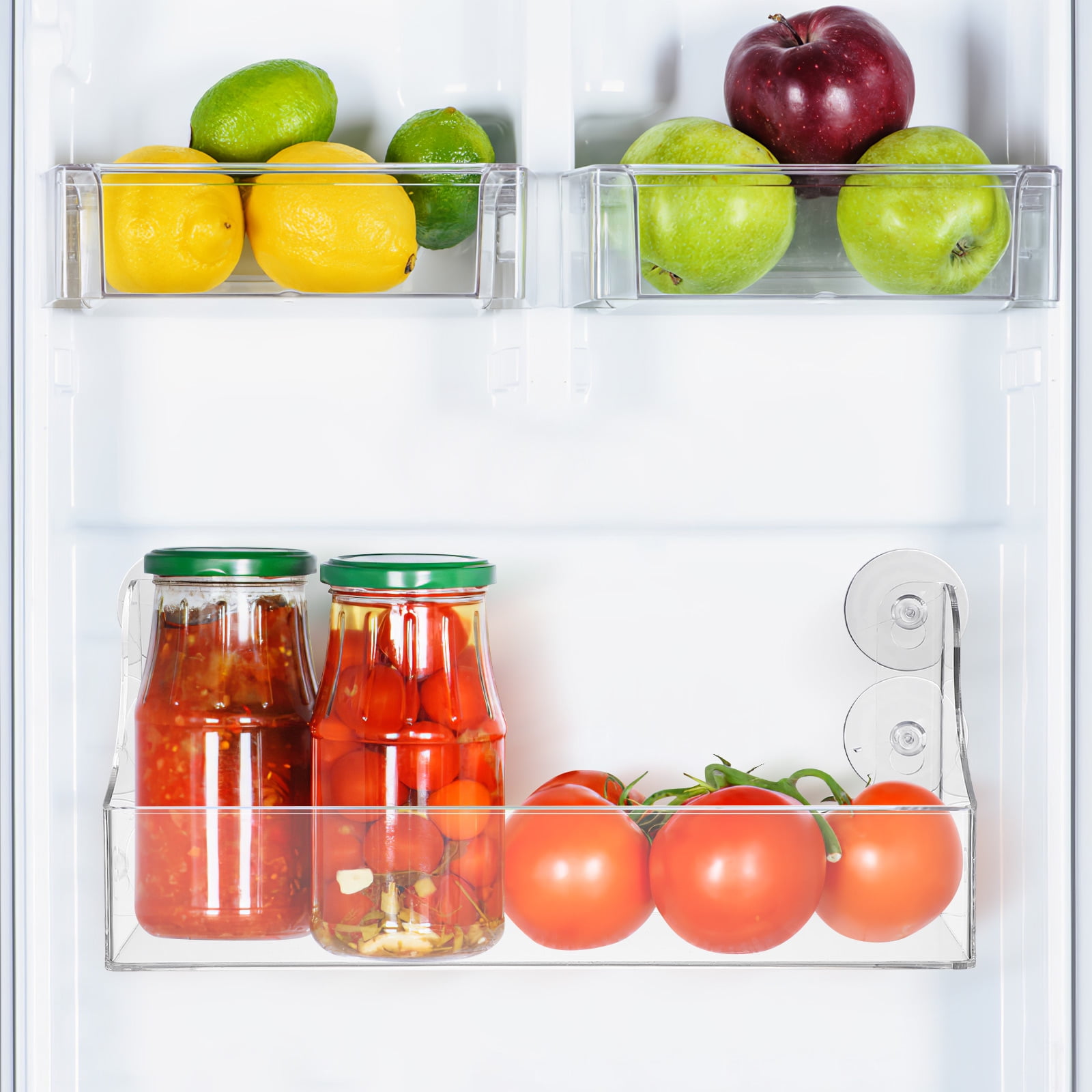 YUNLIGHTS 1Pc Assorted Color Suction Refrigerator Rack Beverage Shelf ...