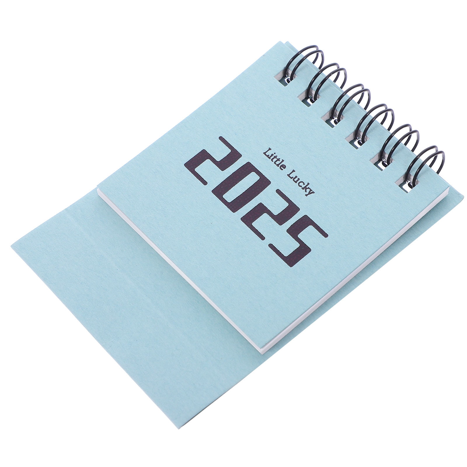 YUNLIGHTS SkyBlue Mini Standing Flip Desktop Calendar Paper for Home ...