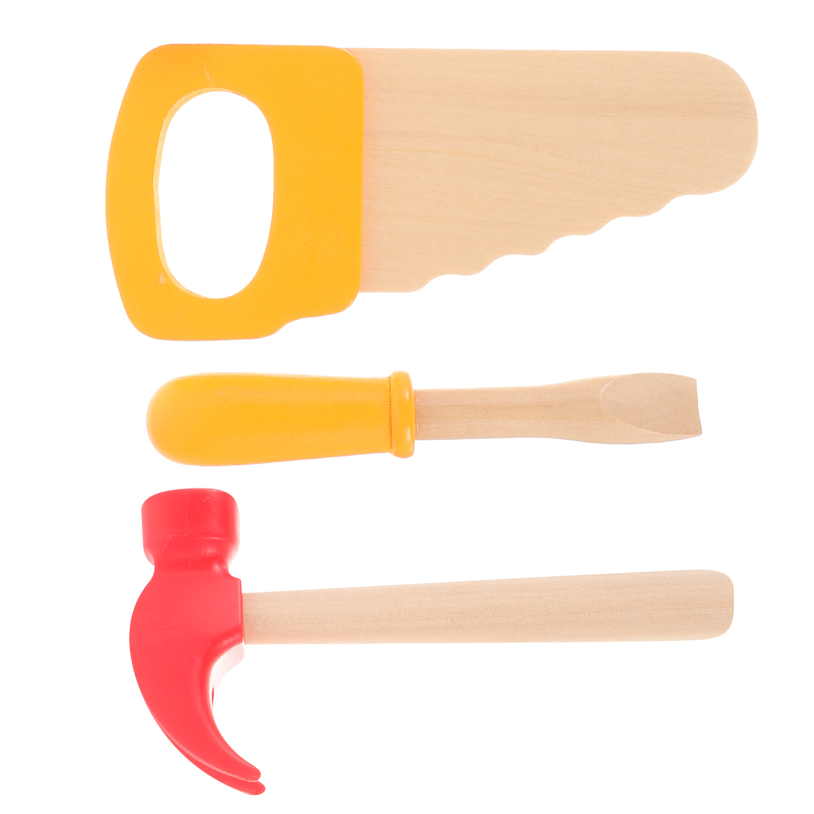 1 Set Wooden Toy Tools for Pretend Play Construction with Simulation ...