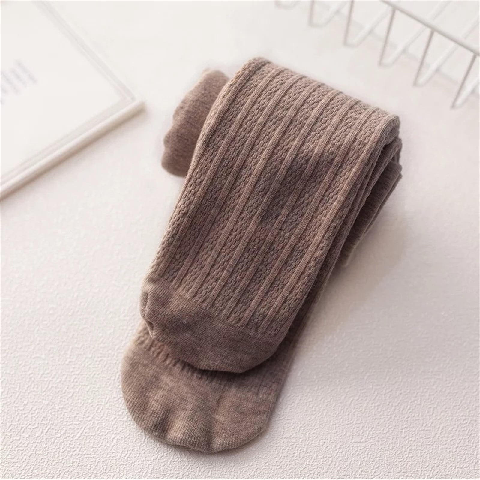 YUNLIUU Baby Toddler Girls Tights Cable Knit Leggings Soft Cotton ...