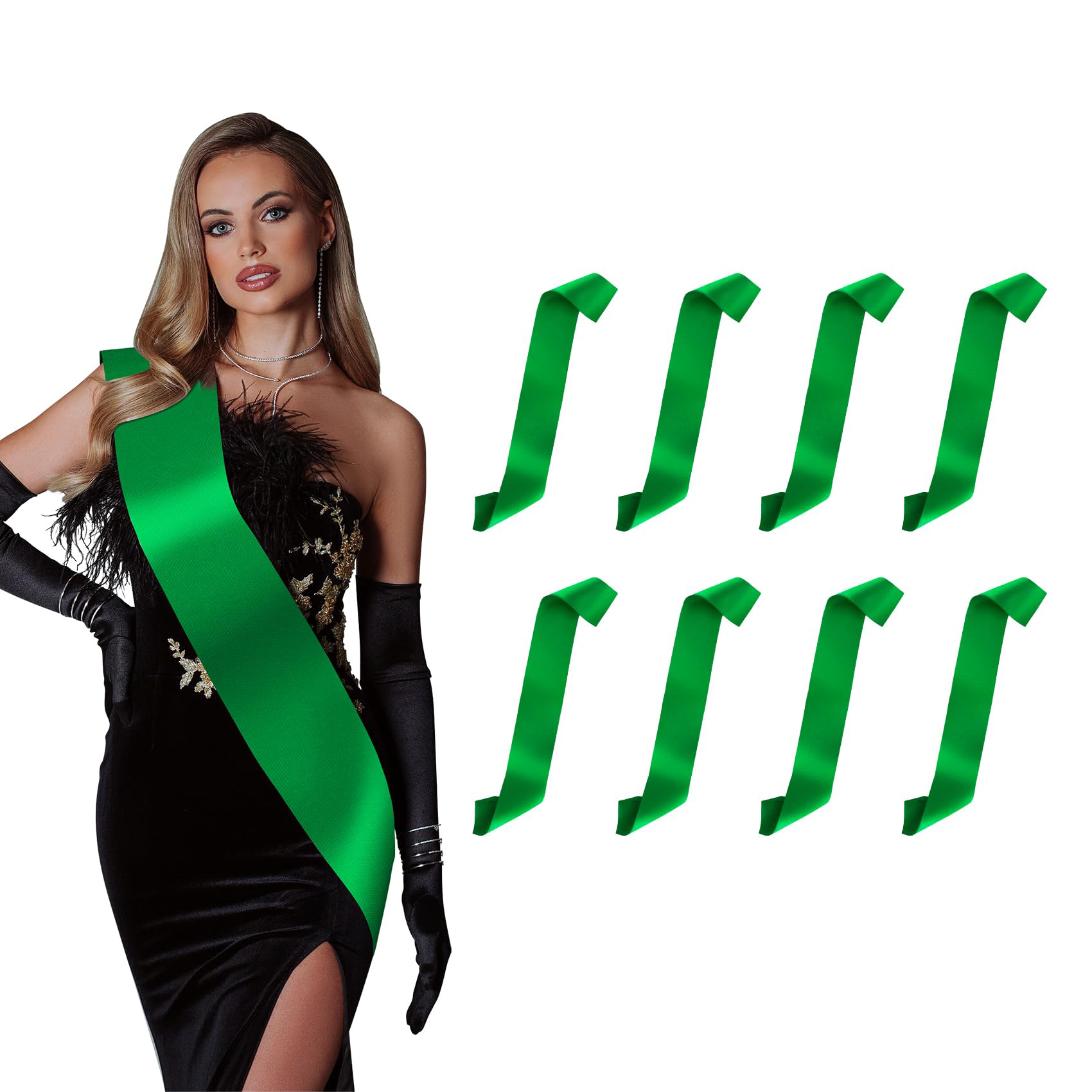 YUNOVA 8 Pack Satin Party Sash for Birthday & Graduation | Custom DIY ...