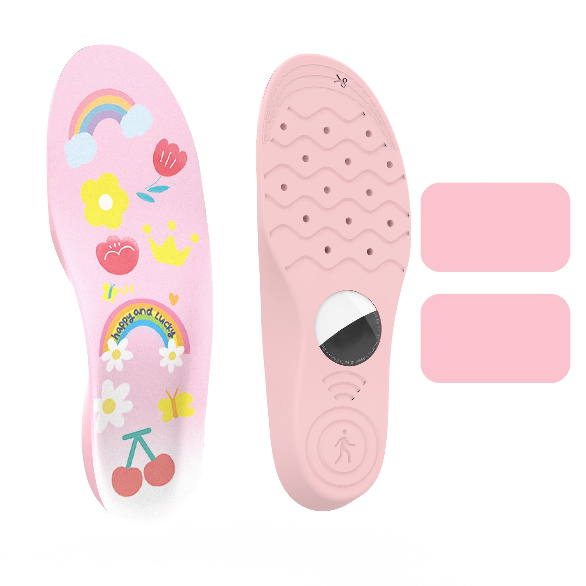 YUNOVA AirTag Shoe Insoles for Kids & Seniors - Anti-Lost Tracking ...