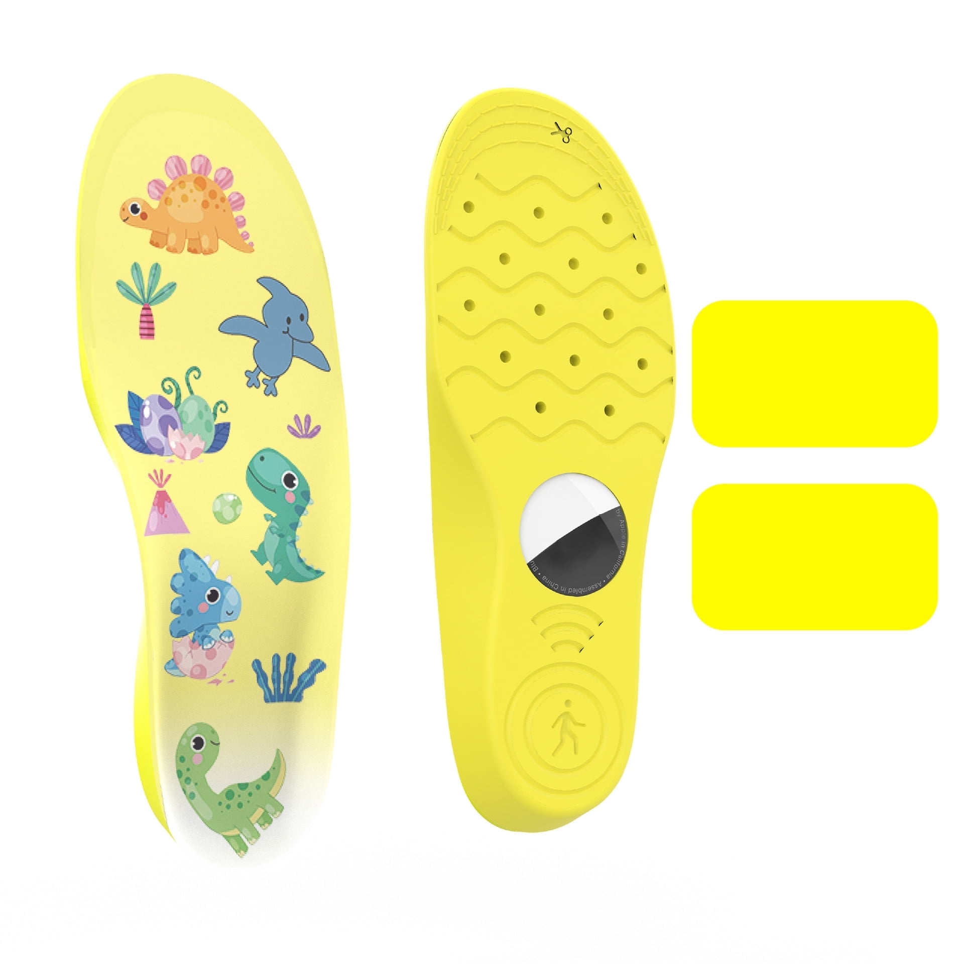 YUNOVA AirTag Shoe Insoles for Kids & Seniors - Anti-Lost Tracking ...