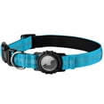 YUNOVA IP68 Waterproof Reflective AirTag Dog Collar, Integrated Nylon ...
