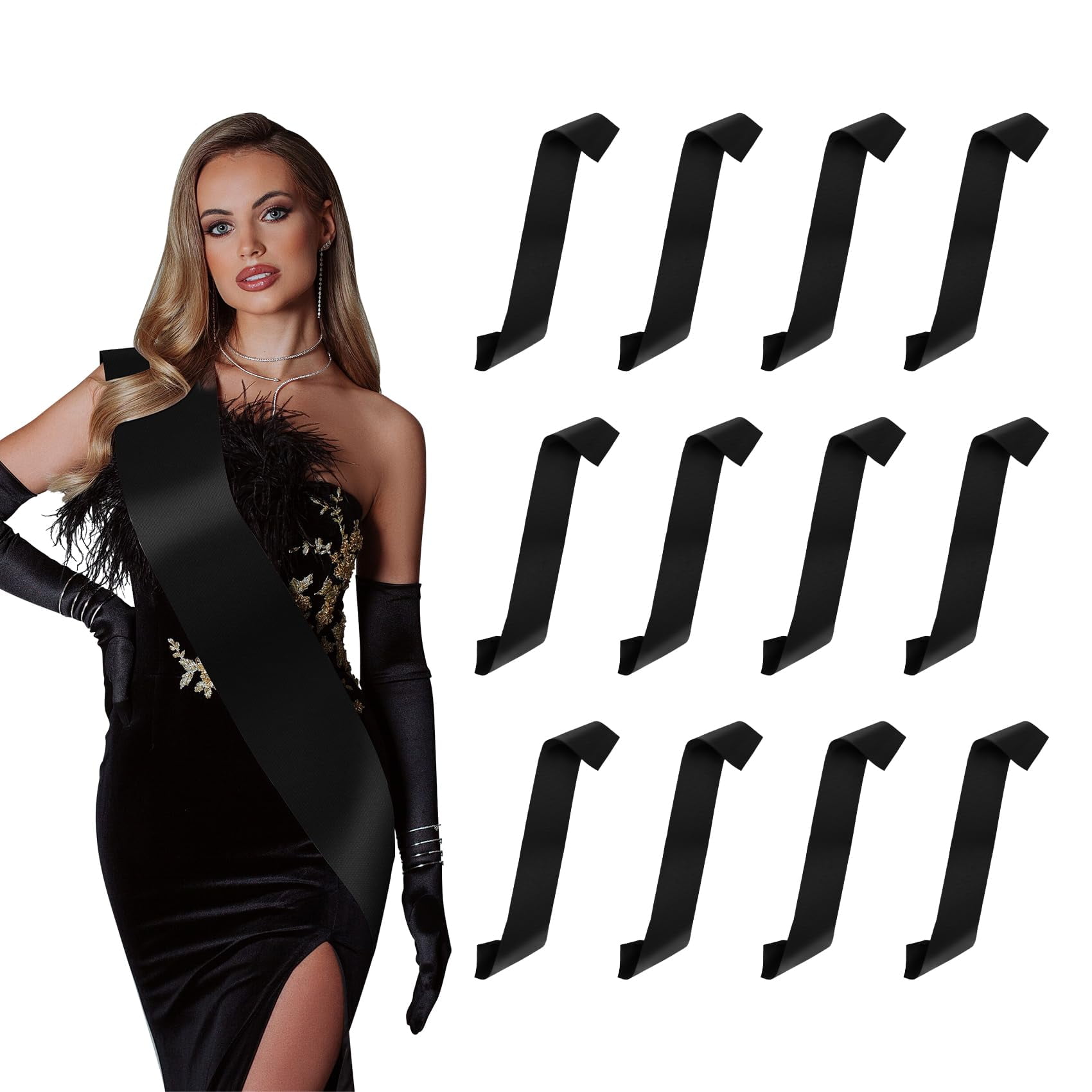 YUNOVA Satin Party Sash for Birthday & Graduation | Custom DIY Bride-to ...