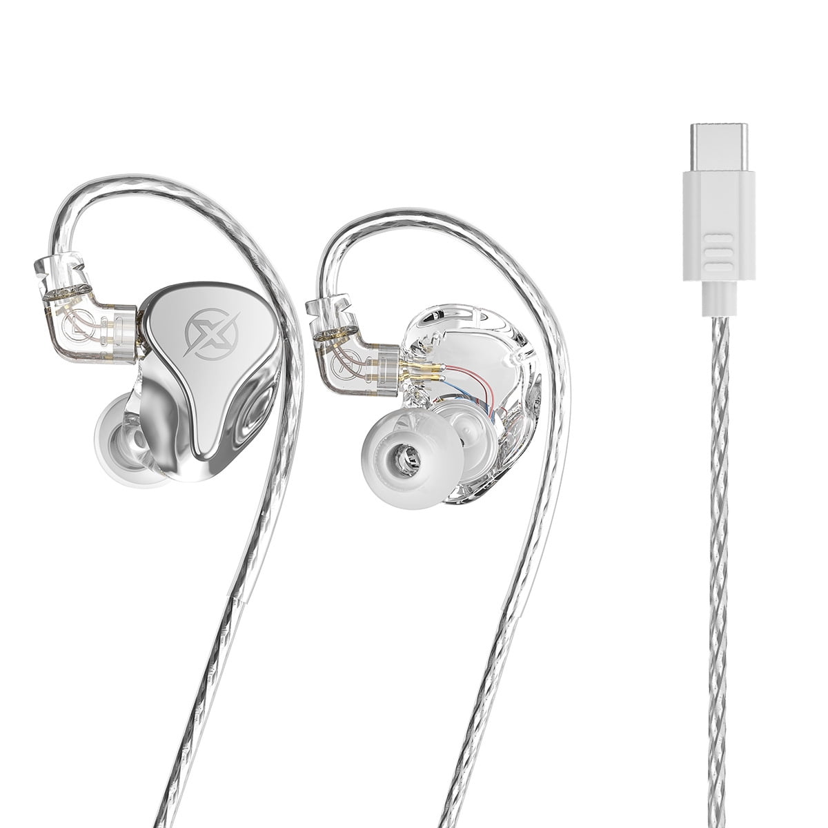 YUNOVA Type-C IEM Headphones, High-Resolution Dynamic Driver Studio Ear ...