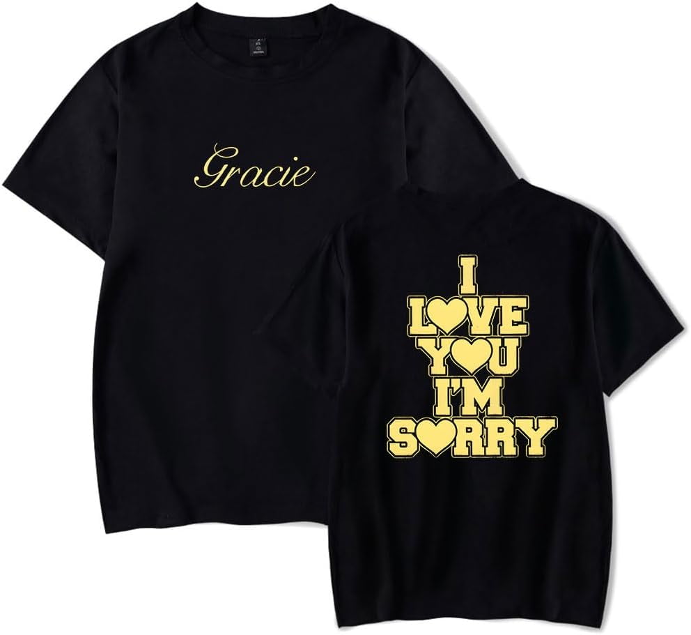 YUNQI Gracie Abrams I Love You I'm Sorry Merch T-shirt Women Men ...